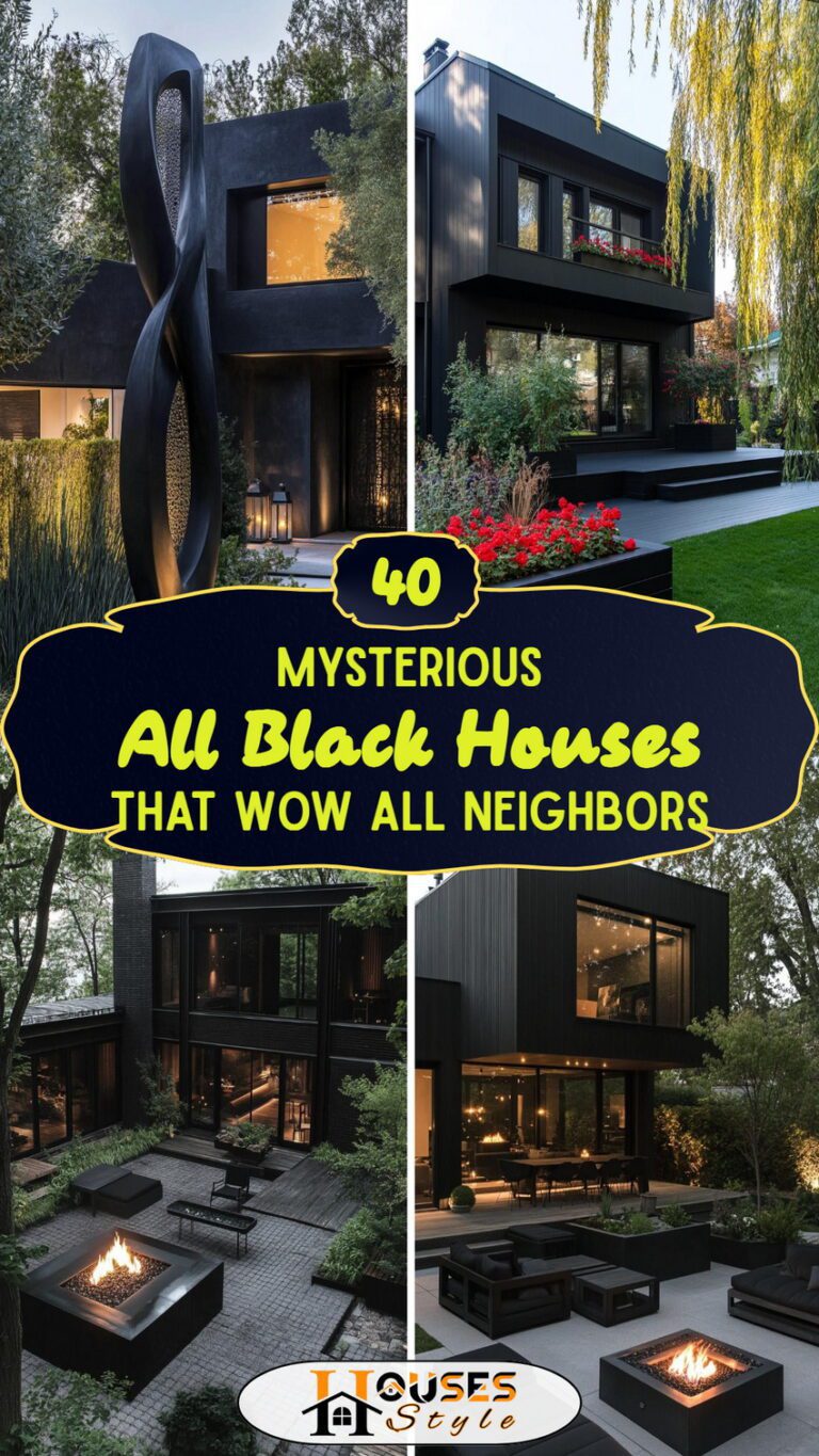 40 All Black Houses That Wow All Neighbors - Houses Style