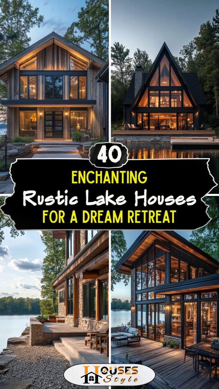 40 Enchanting Rustic Lake Houses for a Dream Retreat - Houses Style