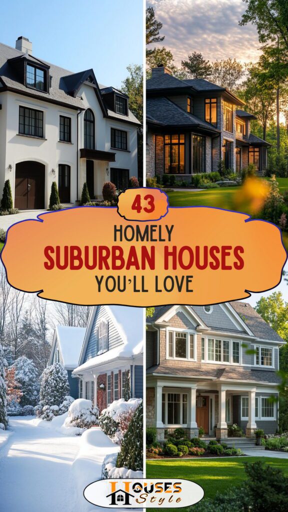 43 Homely Suburban Houses You'll Love - Houses Style